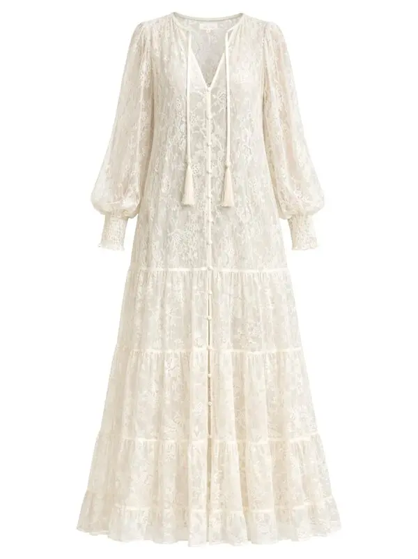 LITTLE LIES Rhiannon Ivory Maxi Dress - White