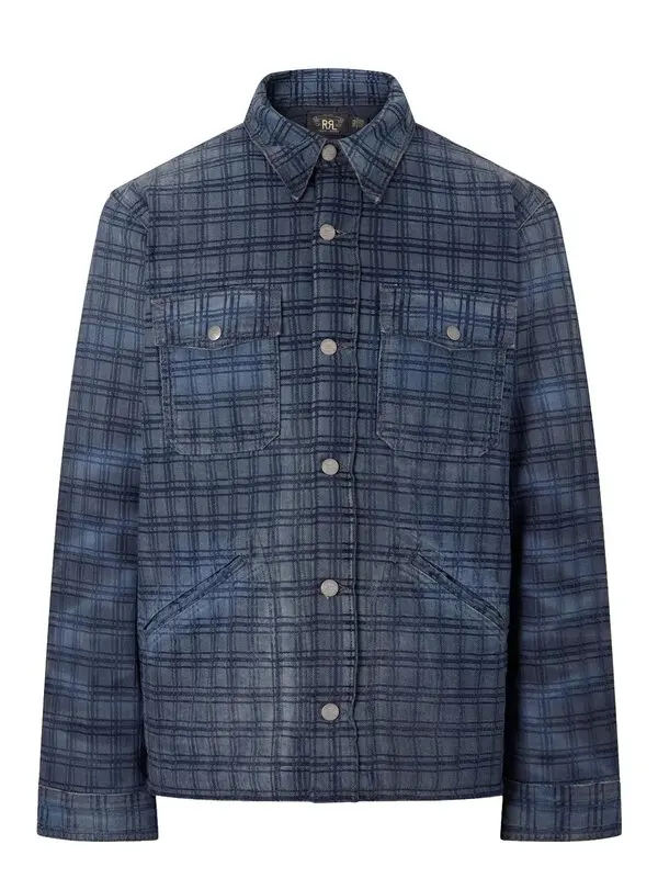Ralph Lauren Holland Checked Denim Jacket - Blue