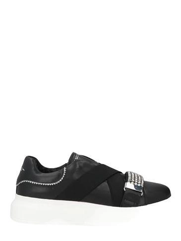 TOSCA BLU Sneakers Size Leather, Textile Fibers - Black