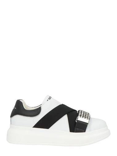 TOSCA BLU Sneakers Size Leather, Textile Fibers - White