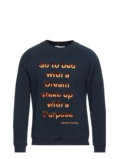 JACOB COHЁN Sweatshirt Size Cotton, Elastane, Polyamide - Blue