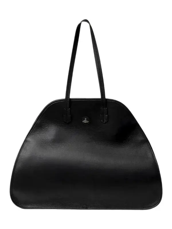 VIVIENNE WESTWOOD Large Yasmina Arched Leather Shoulder Bag - Black