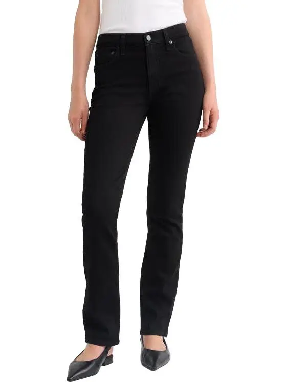 Rag & Bone Flexi Wren Mid Rise Slim Jeans - Black