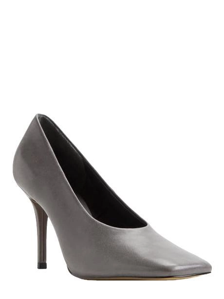 Aldo Velia Leather Pump - Dark Grey