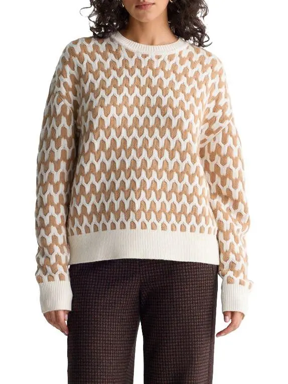 Diane Von Furstenberg Volto Wool & Cashmere Sweater - Ecru