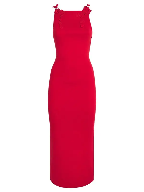 Cult Gaia Knitted Giuliana Midi Dress - Red