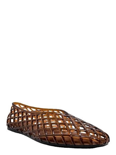 SHU SHOP Alana Lattice Jelly Flat - Brown