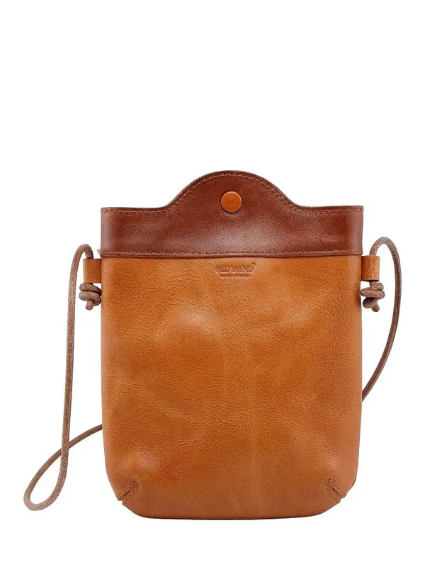 OLD TREND Out West Genuine Leather Compact Crossbody - Camel