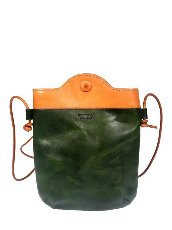 OLD TREND Out West Genuine Leather Compact Crossbody - Green