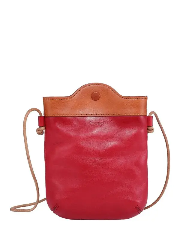 OLD TREND Out West Genuine Leather Compact Crossbody - Red