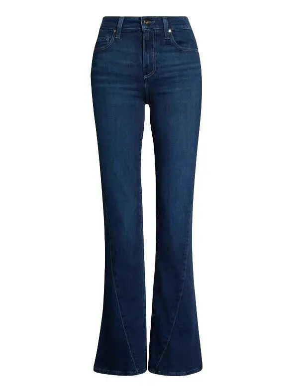 Paige Laurel Canyon High Waist Flare Jeans - Berlin