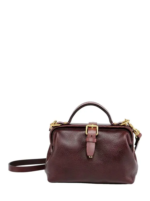 OLD TREND Doctor Mini Genuine Leather Structured Crossbody - Brown