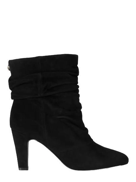 Kurt Geiger Elizabeth Slouch Leather Bootie - Black