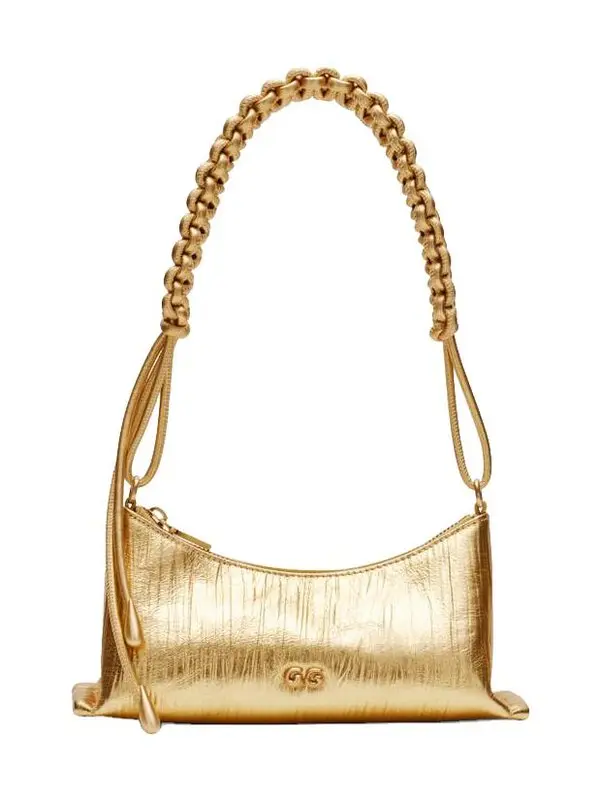 Cult Gaia Osa Leather Shoulder Bag - Brass