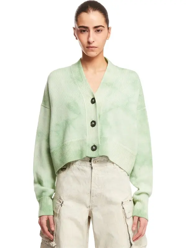 Alanui Magic Journey Tie-dye Cardigan - White