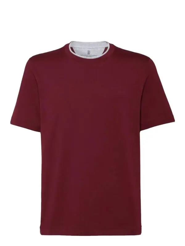 Brunello Cucinelli Crewneck Straight Hem T-shirt - No
