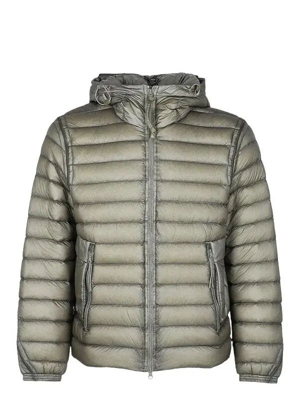 C.P. COMPANY Hooded Down Jacket - Gray