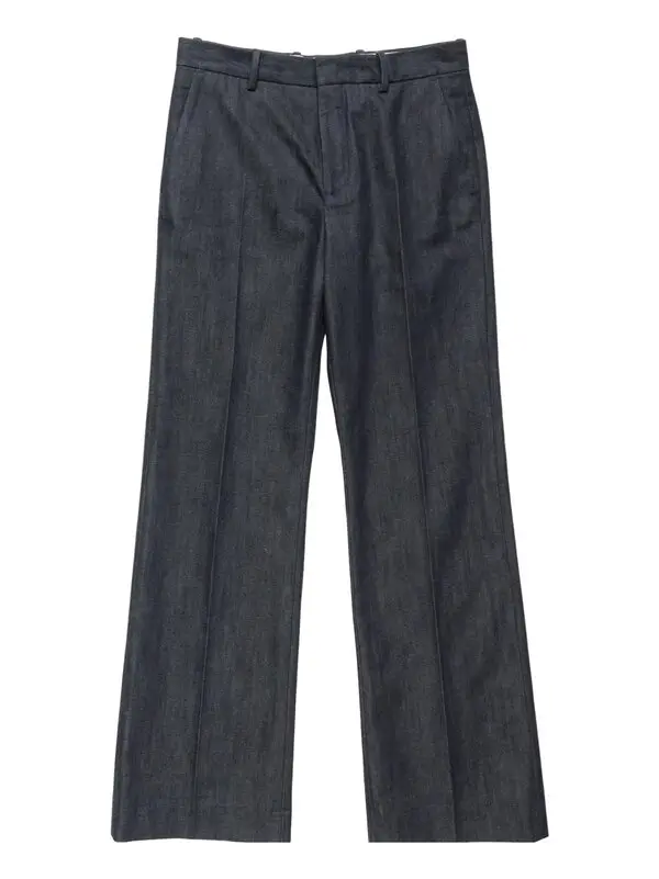 Acne Studios Branded Selvedge Denim Trousers - Indigo