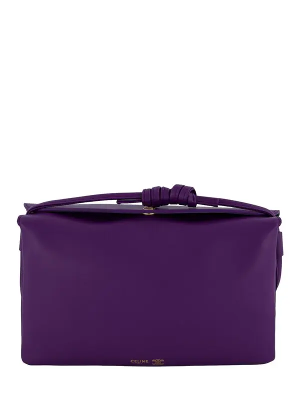 Celine Snap-closure Shoulder Bag - Purple