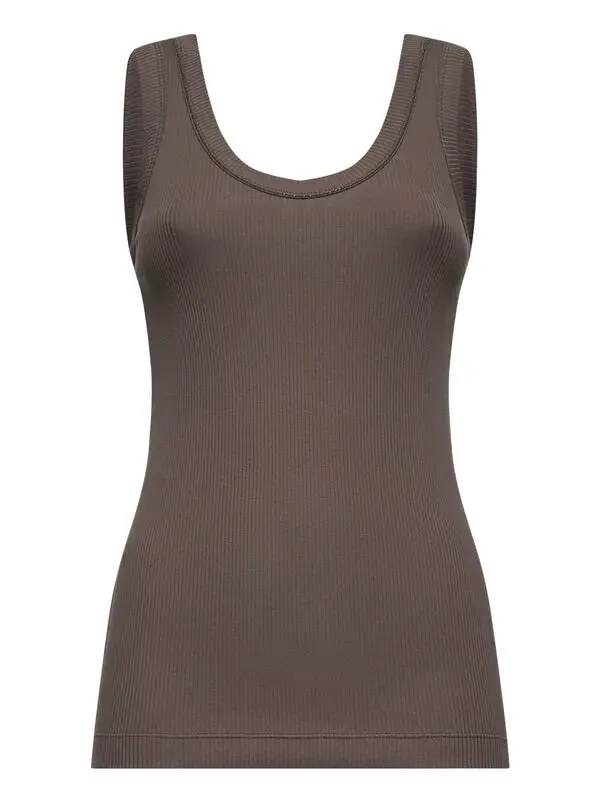 Brunello Cucinelli Scoop Neck Tank Top - Brown