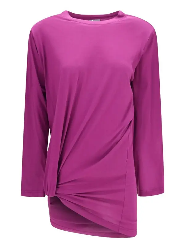 Balenciaga Asymmetric Knotted Long Sleeve Top - No