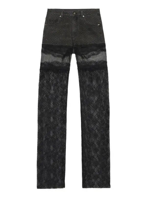 Blumarine Panelled Jeans - Black