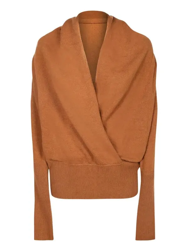 7 For All Mankind Wrap V-neck Sweater - No