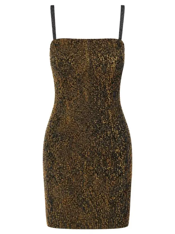 Missoni Mini Dress - Gold/black