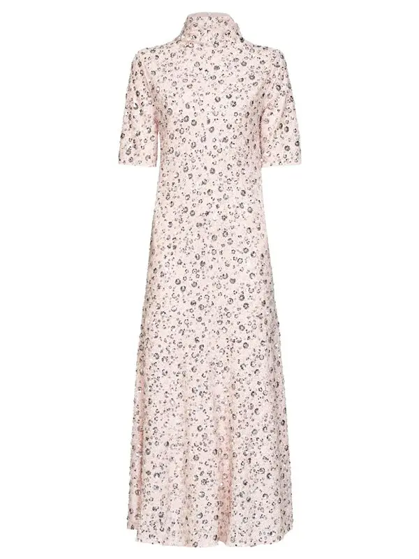 Rabanne Embellished Floral Midi Dress - No