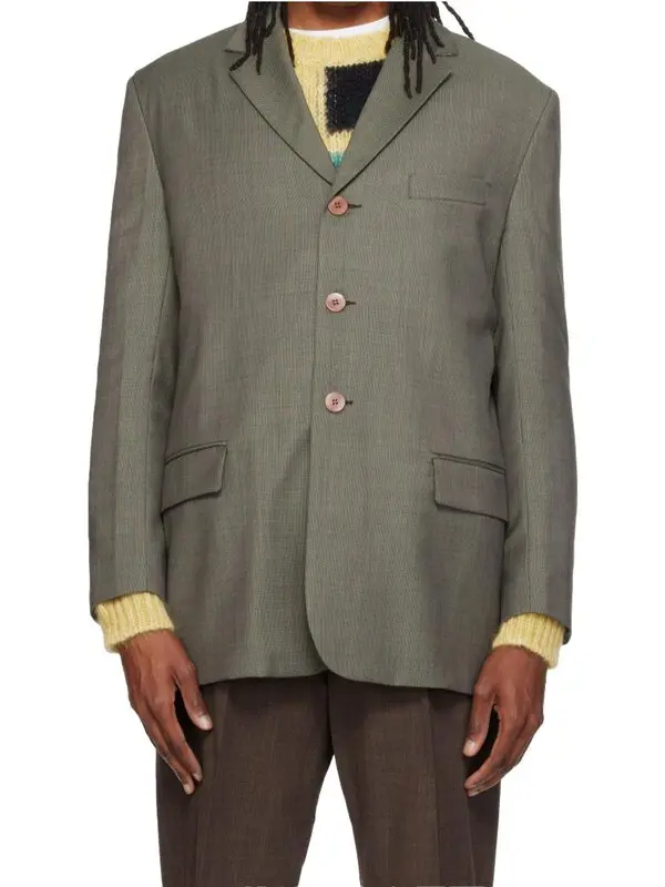 MAGLIANO Tre Bottoni Single-breasted Blazer - Grey