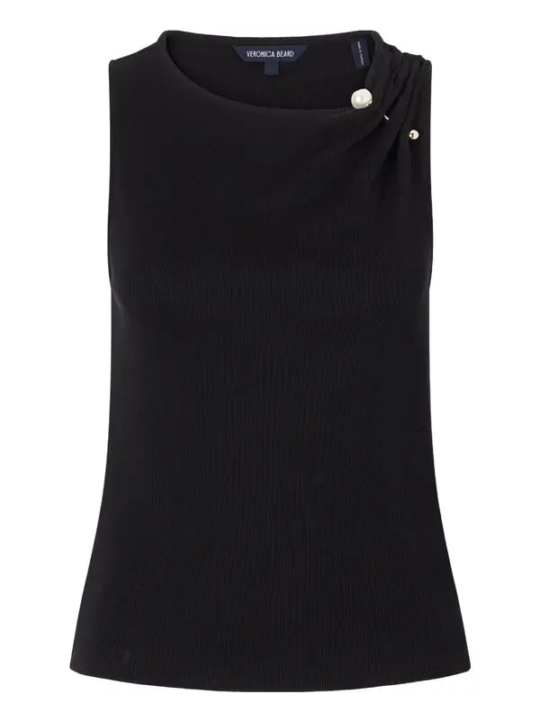 Veronica Beard Twist Tank Top - Black