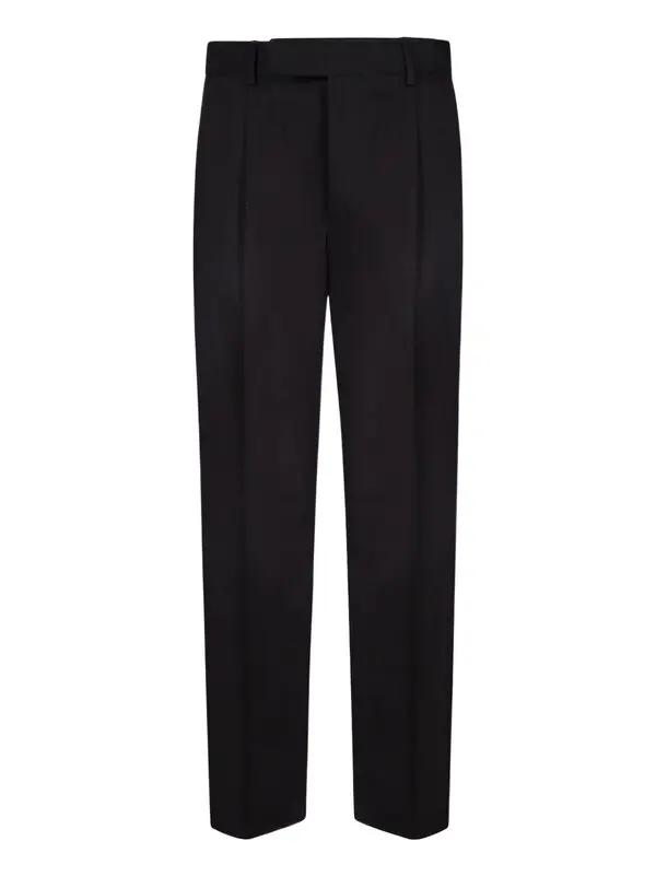 Zegna Twill Tailored Trousers - Black