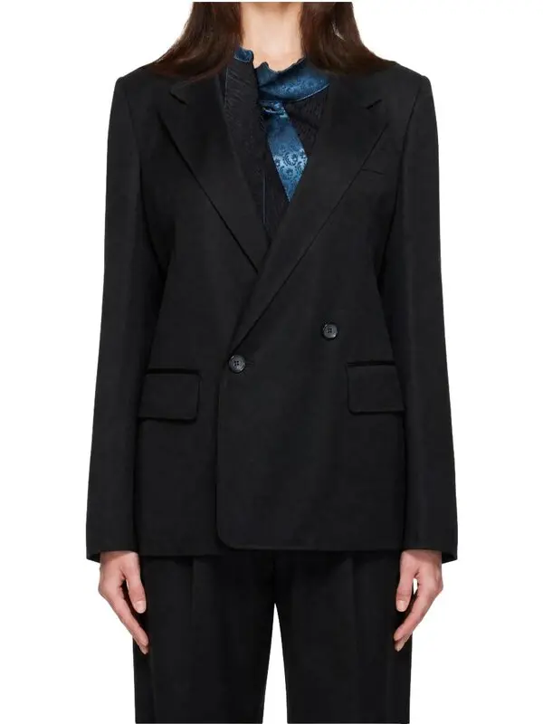KIKO KOSTADINOV Egret Tailored Lapel Blazer - Black