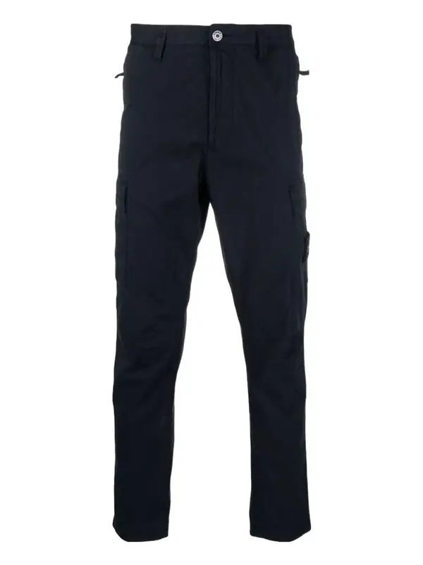 Stone Island Stretch-cotton Cargo Pants - Navy Blue