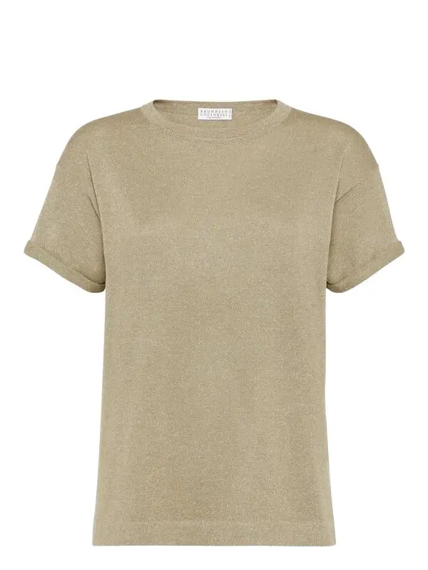 Brunello Cucinelli Short Sleeve Top - Olive