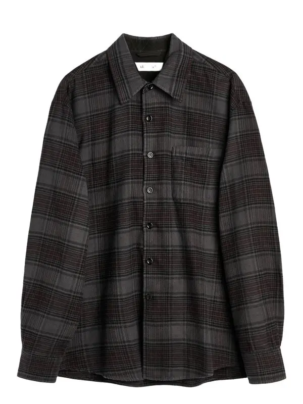 Our Legacy Above Check Flannel Shirt - Black