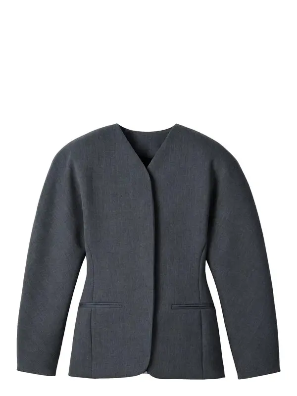 Jacquemus The Ovalo Jacket - Dark Gray