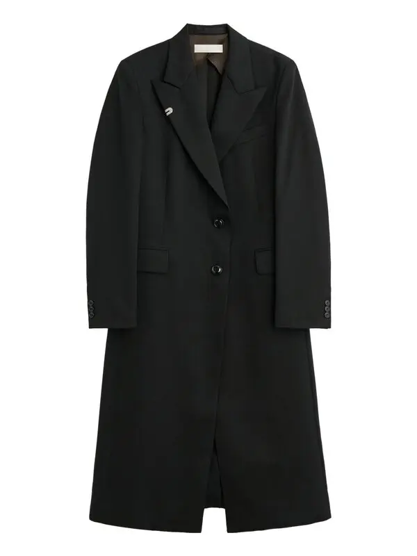 Our Legacy Peak-lapel Coat - Black