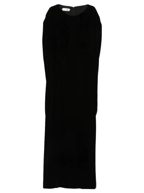 Alberta Ferretti Round-neck Dress - Black