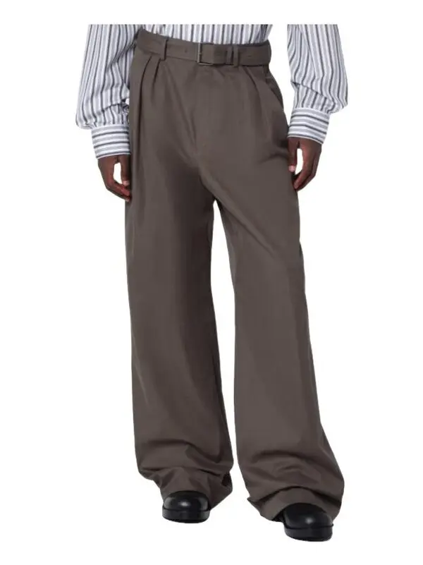 Dries Van Noten Wide-leg Casual Trousers - Khaki