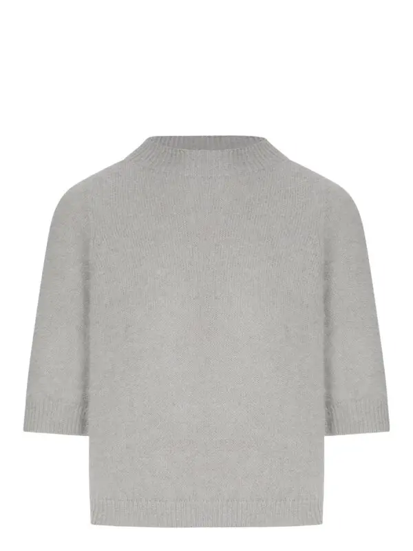 ROBERTO COLLINA Short Sleeved Jumper - Grey
