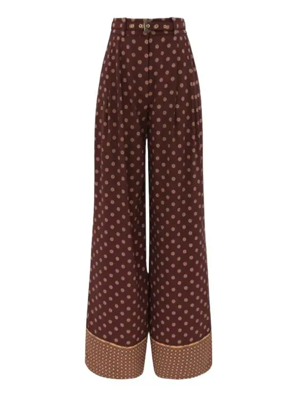 Zimmermann Polka Dot Wide-leg Pants - No