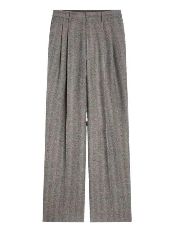 Dries Van Noten Straight-leg Wool Pants - Turquoise