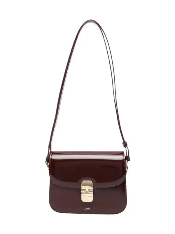 A.p.c. Grace Leather Mini Shoulder Bag - Brown