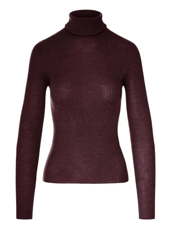 ROBERTO COLLINA Ribbed-knit Turtleneck Sweater - No