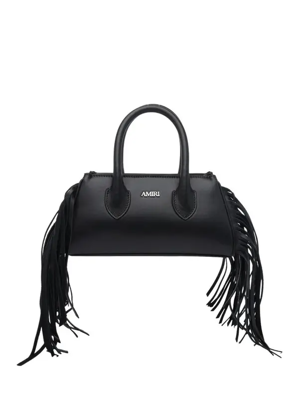Amiri Honey Fringe Shoulder Bag - Black