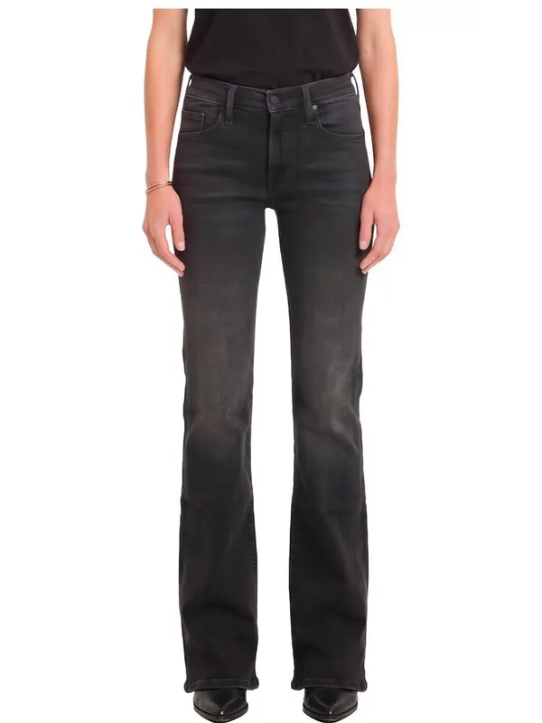 MOTHER The Jinx Heel Bootcut Jeans - Black