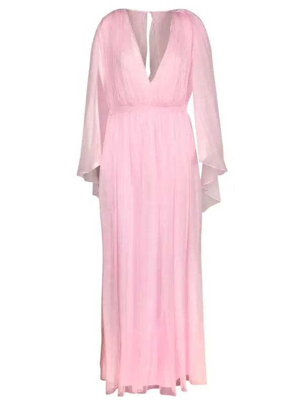 Alberta Ferretti V-neck Dress - Pink