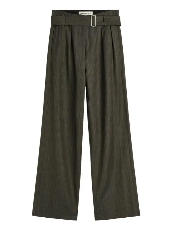 Our Legacy Casual Trousers With Belt Loops - Black