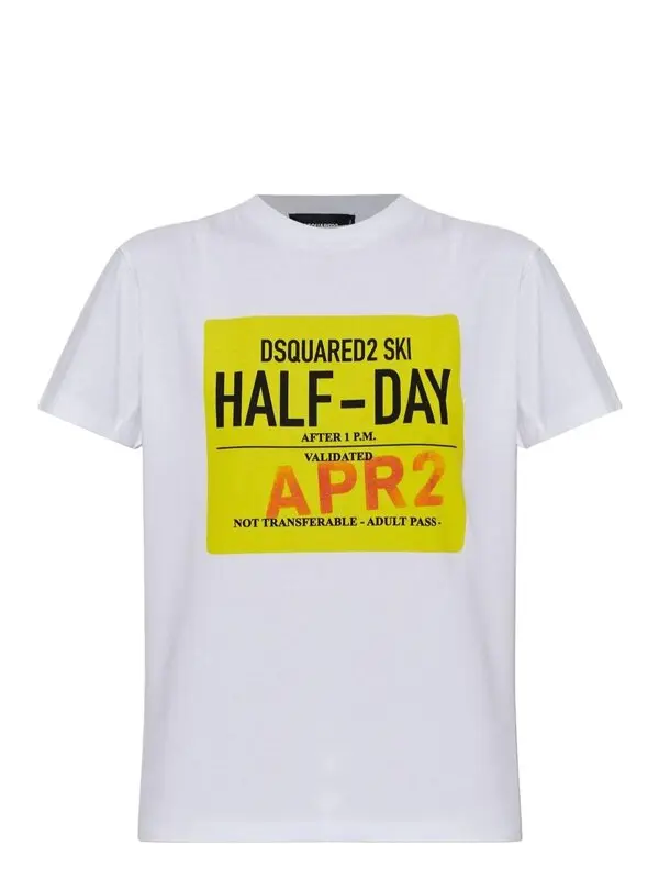 Dsquared2 Printed Crewneck T-shirt - White